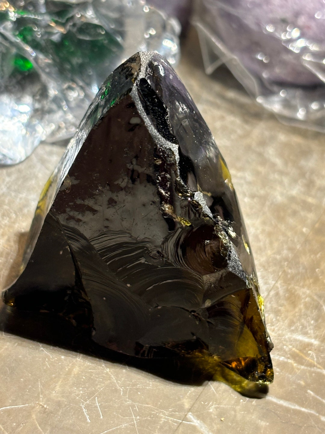 Terra Olive Andara Crystal 110 Grams - Etsy
