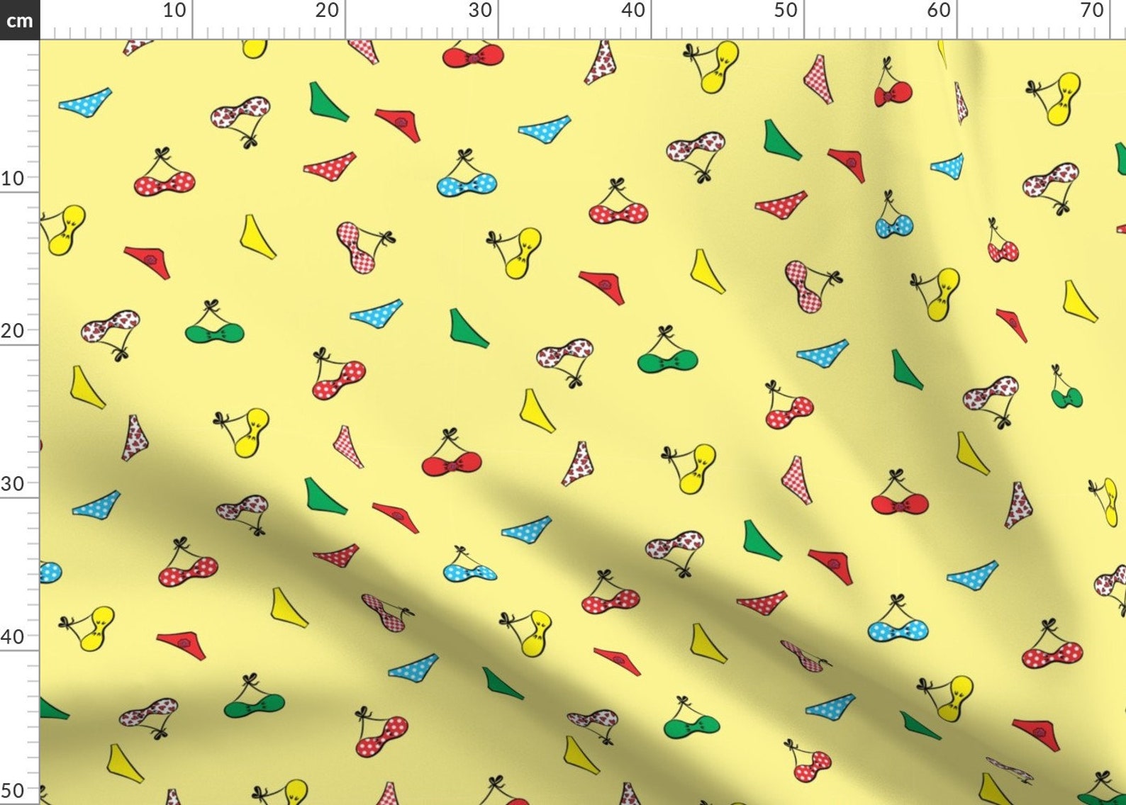 Bikini Fabric Cute Bikinis Yellow By B0rwear Bikini Sun Etsy