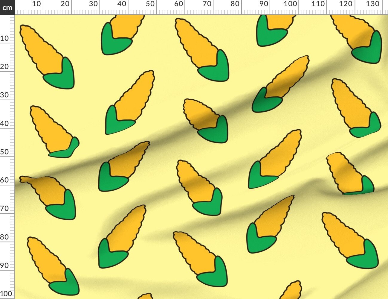 Corn On The Cob Fabric Corncob By Sarah Andrus Corn On The | Etsy