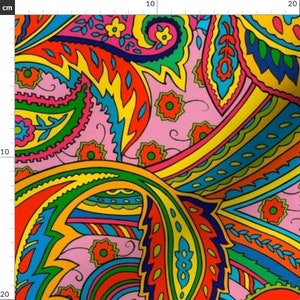 Paisley Pop Fabric Here Again By Whimzwhirled Summer | Etsy