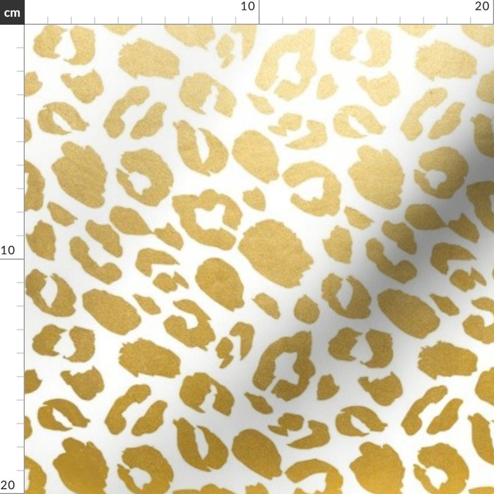Gold Leopard Print Fabric Gold Leopard Print by Jenlats | Etsy