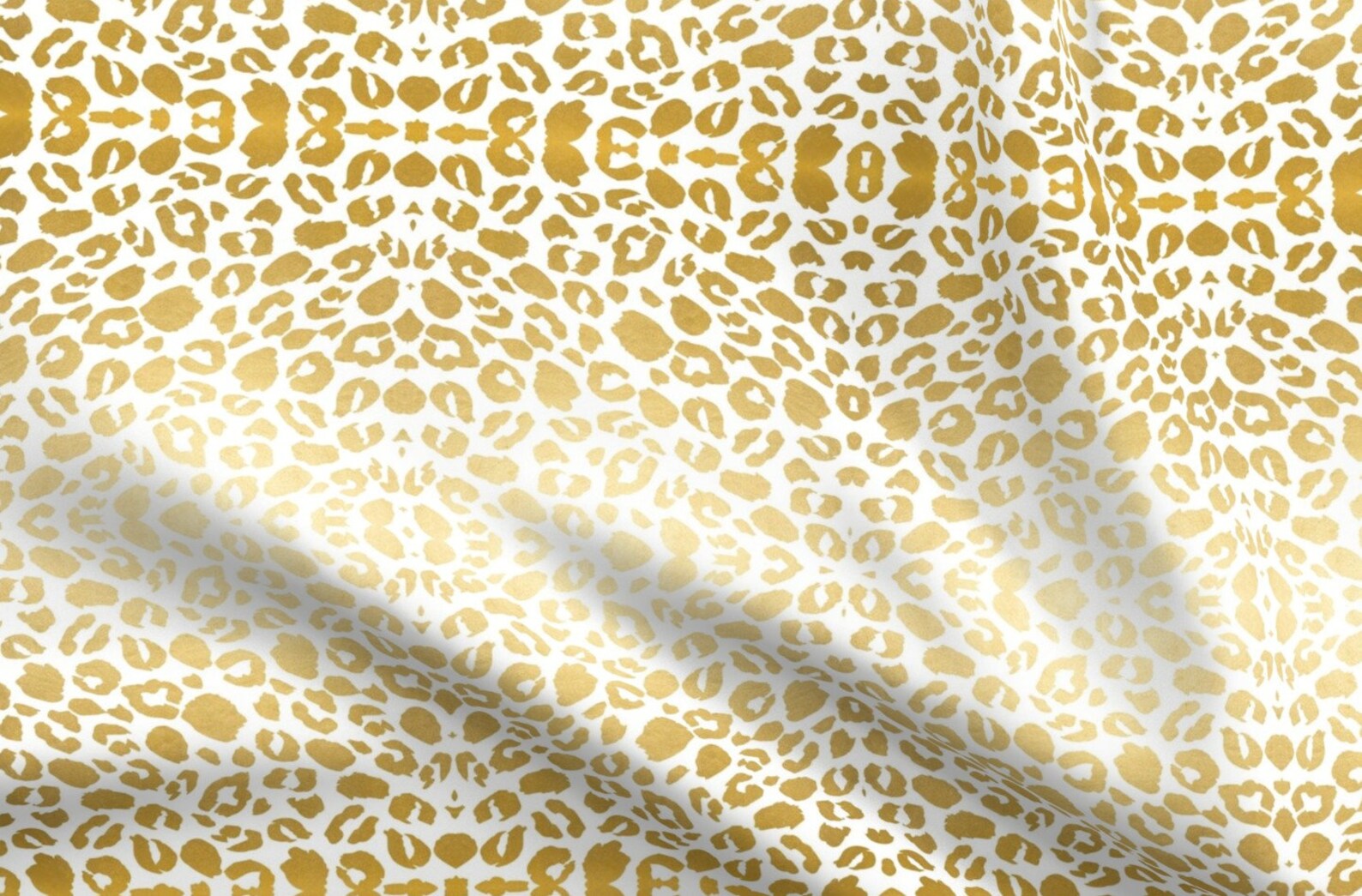 Gold Leopard Print Fabric Gold Leopard Print by Jenlats | Etsy