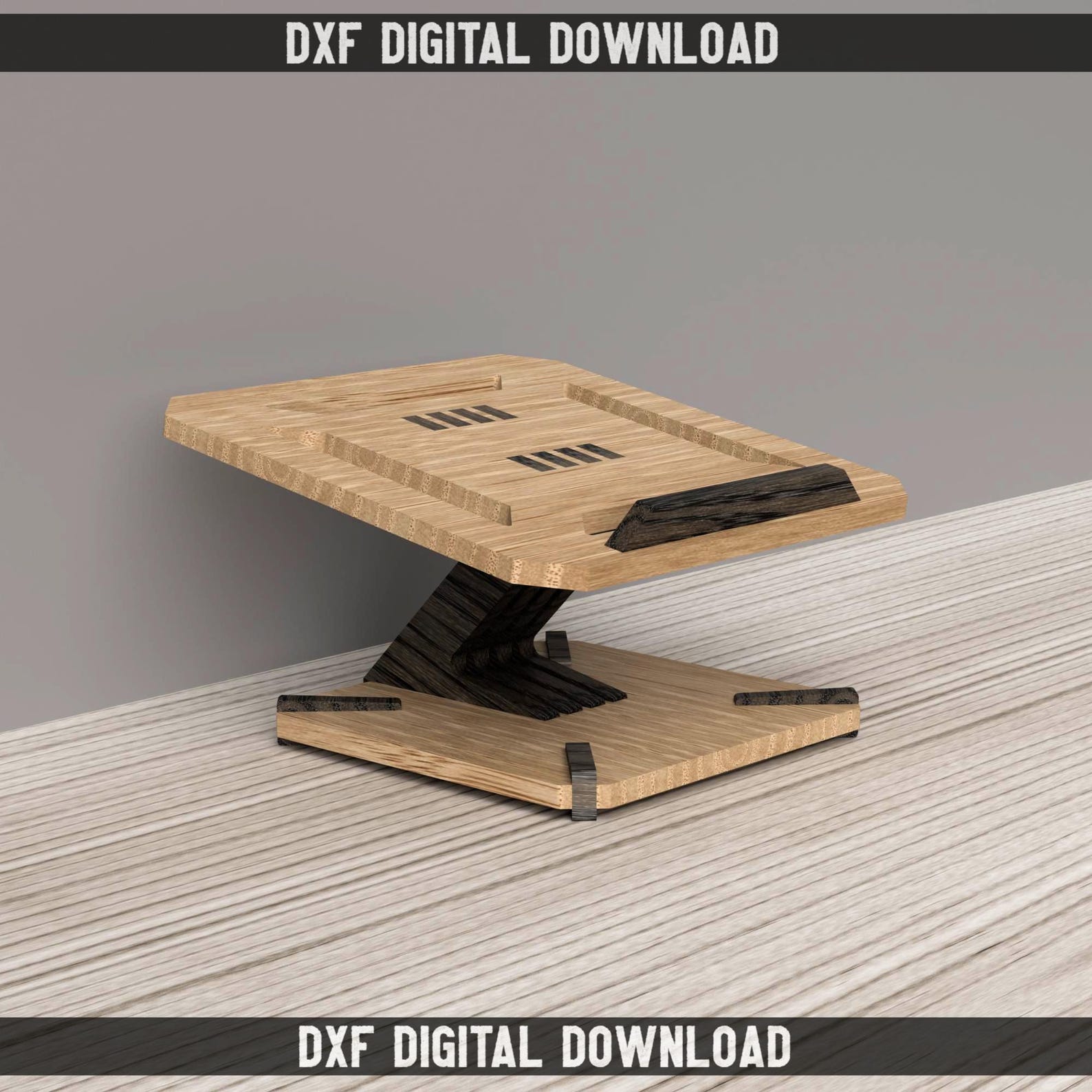 Laptop Stand Laptop Riser Laser Cut Files Cnc Router Plans DXF Project ...