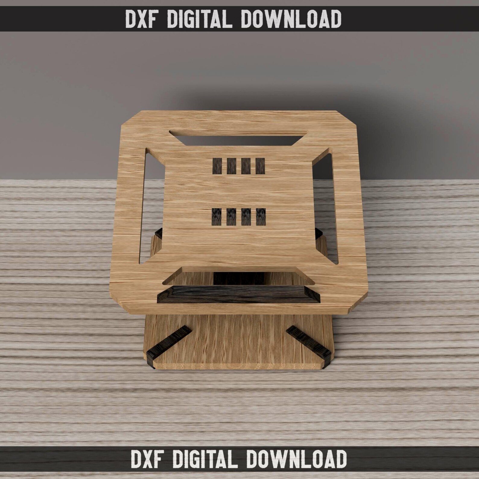 Laptop Stand Laptop Riser Laser Cut Files Cnc Router Plans DXF Project ...