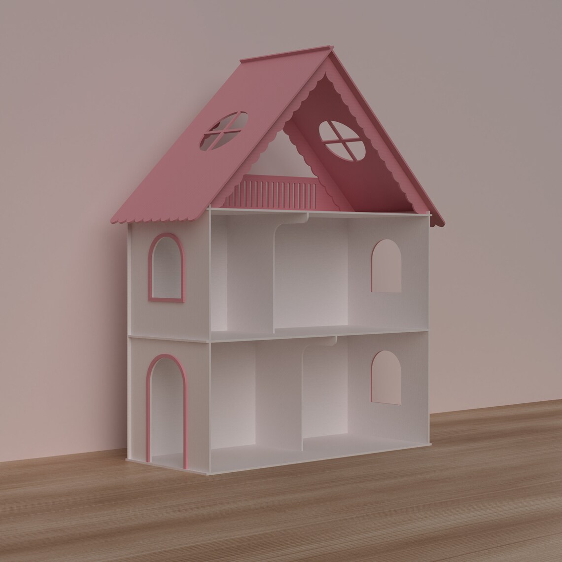 Toy Dollhouse Cottage Laser Cut Files Cnc Router Plans DXF Project - Etsy