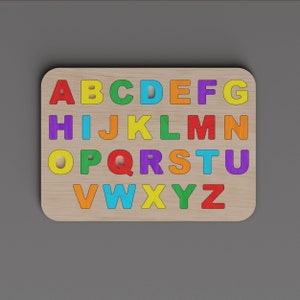 ABC Alphabet Puzzle Game Laser Cut Files Cnc Router Plans DXF Project ...