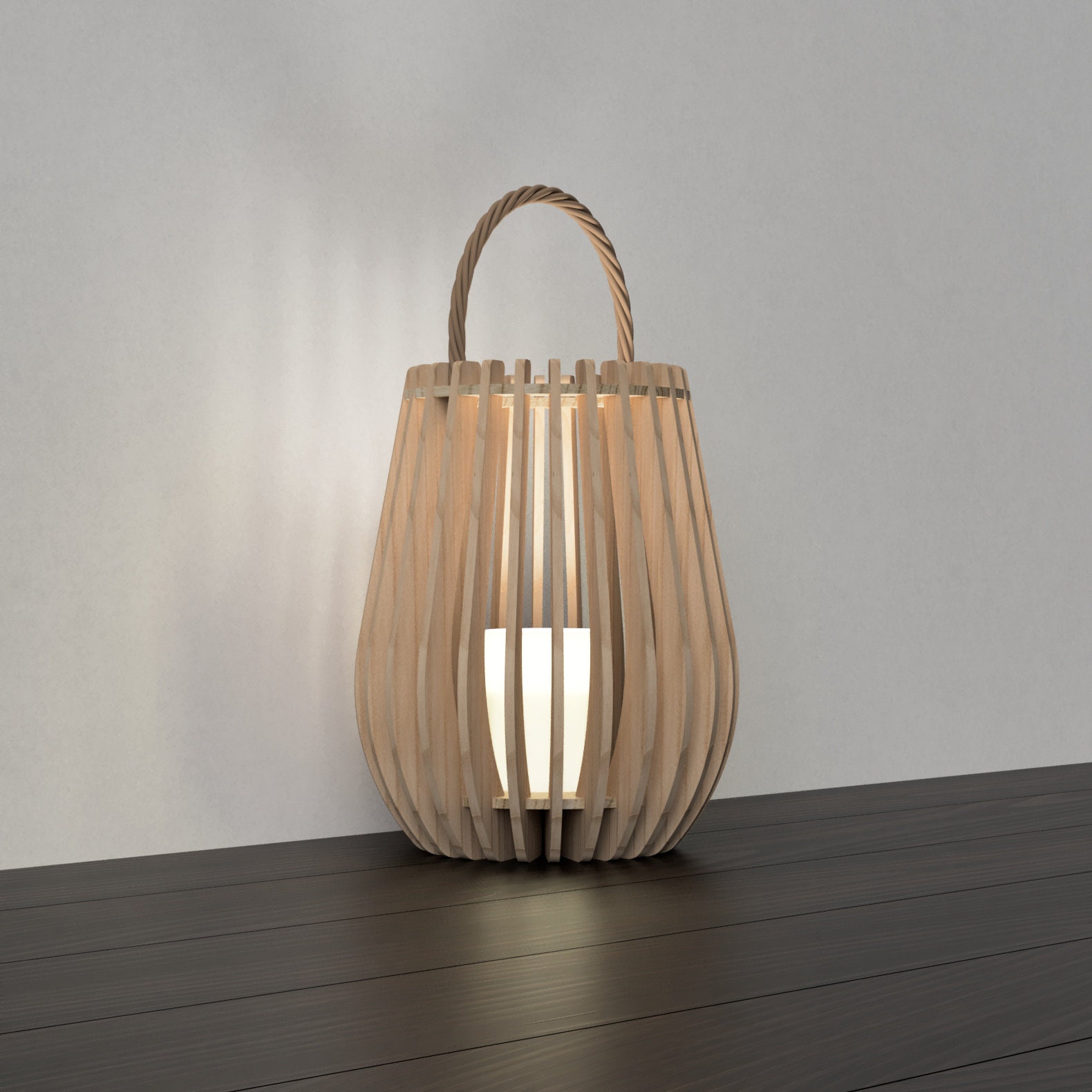 Summer Lantern Balcony Candle Holder Compact Version Laser Cut Files ...