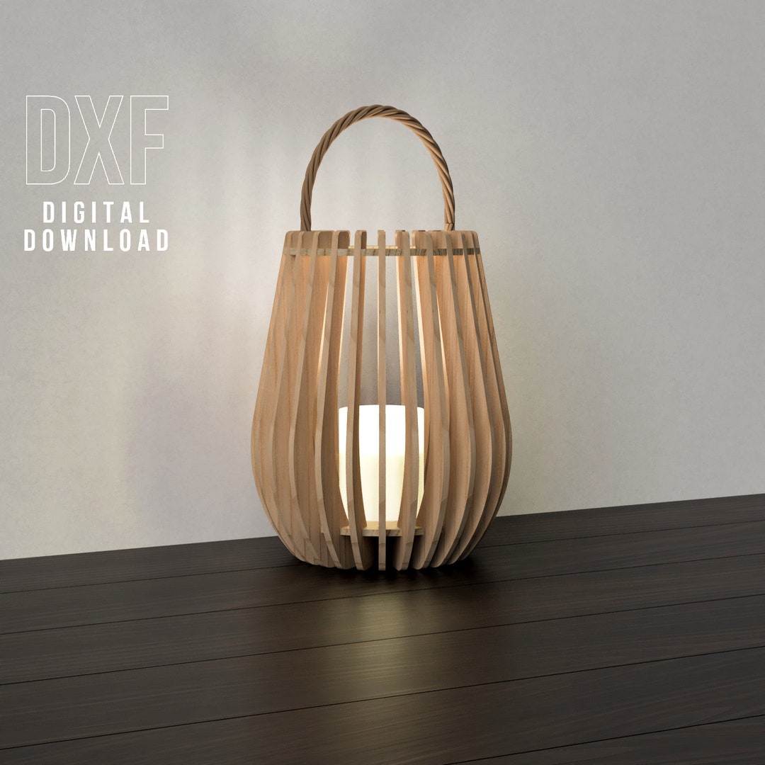 Summer Lantern Balcony Candle Holder Compact Version Laser Cut Files ...