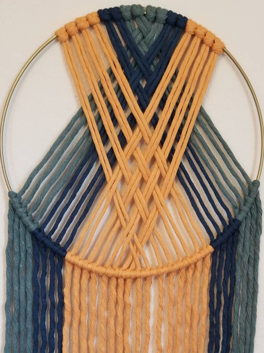 Minimalist Macrame Circle Wall or Door Decor - Etsy