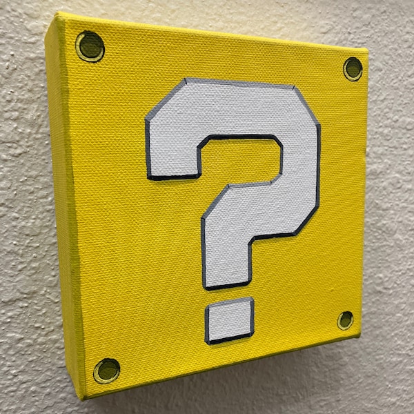 Mario Question Block - Etsy UK