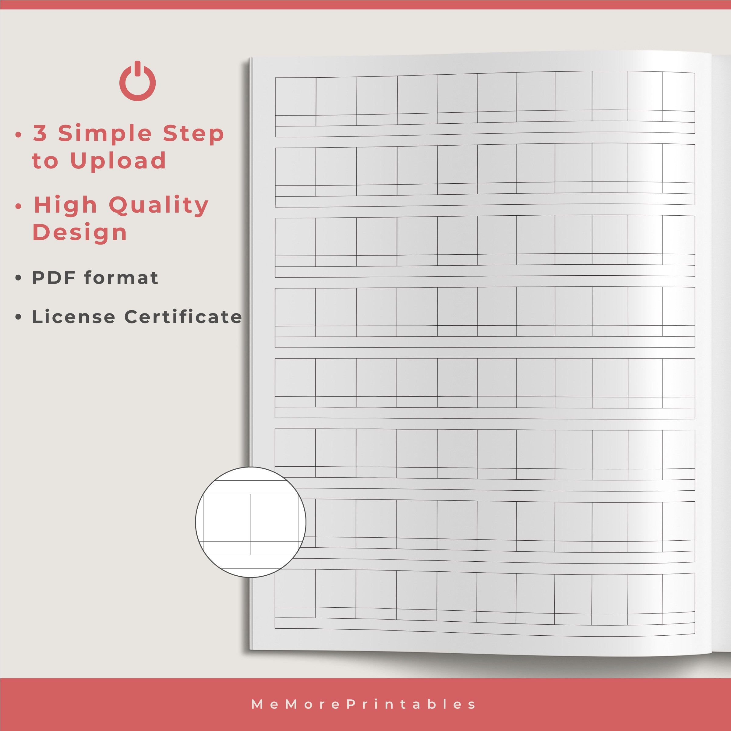 Korean Writing Practice Template - (no Bleed Design) - (8.5"x11"), KDP ...