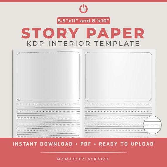 Story Paper Template no Bleed Design 8.5x11 - Etsy