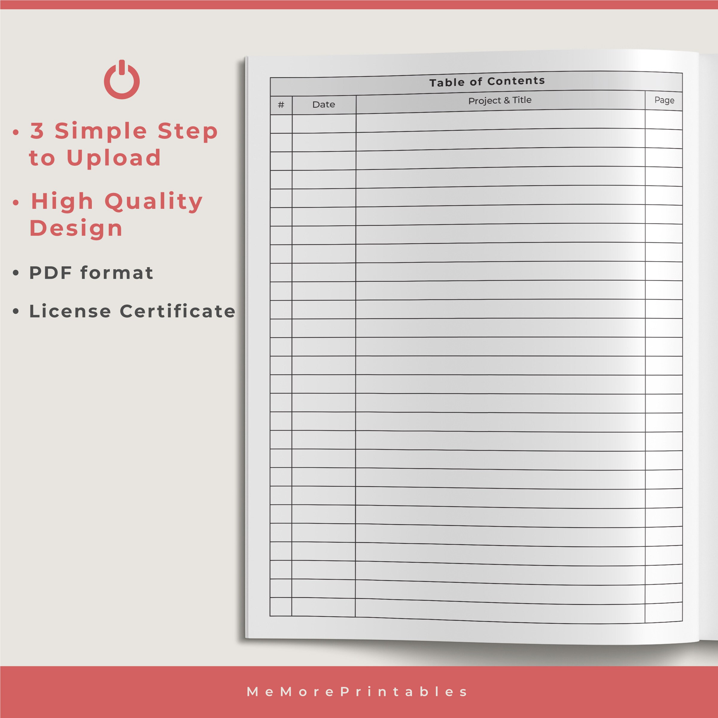 Lab Graph Paper Template no Bleed Design 8.5x11, KDP Interior Template ...