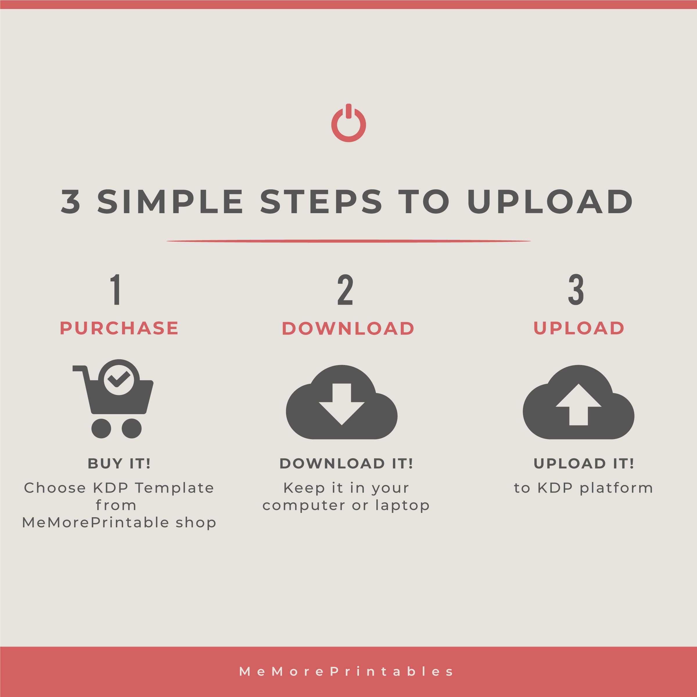 Story Paper Template (no Bleed Design) - (8.5"x11" and 8"x10"), KDP ...
