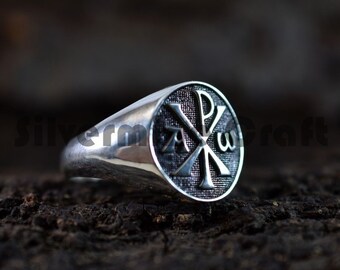 Alpha omega ring | Etsy