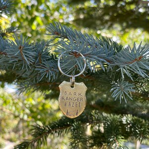 Rustic Dog Tags for Dogs - Bark Ranger Tag, Puppy Tag, Park Ranger ...