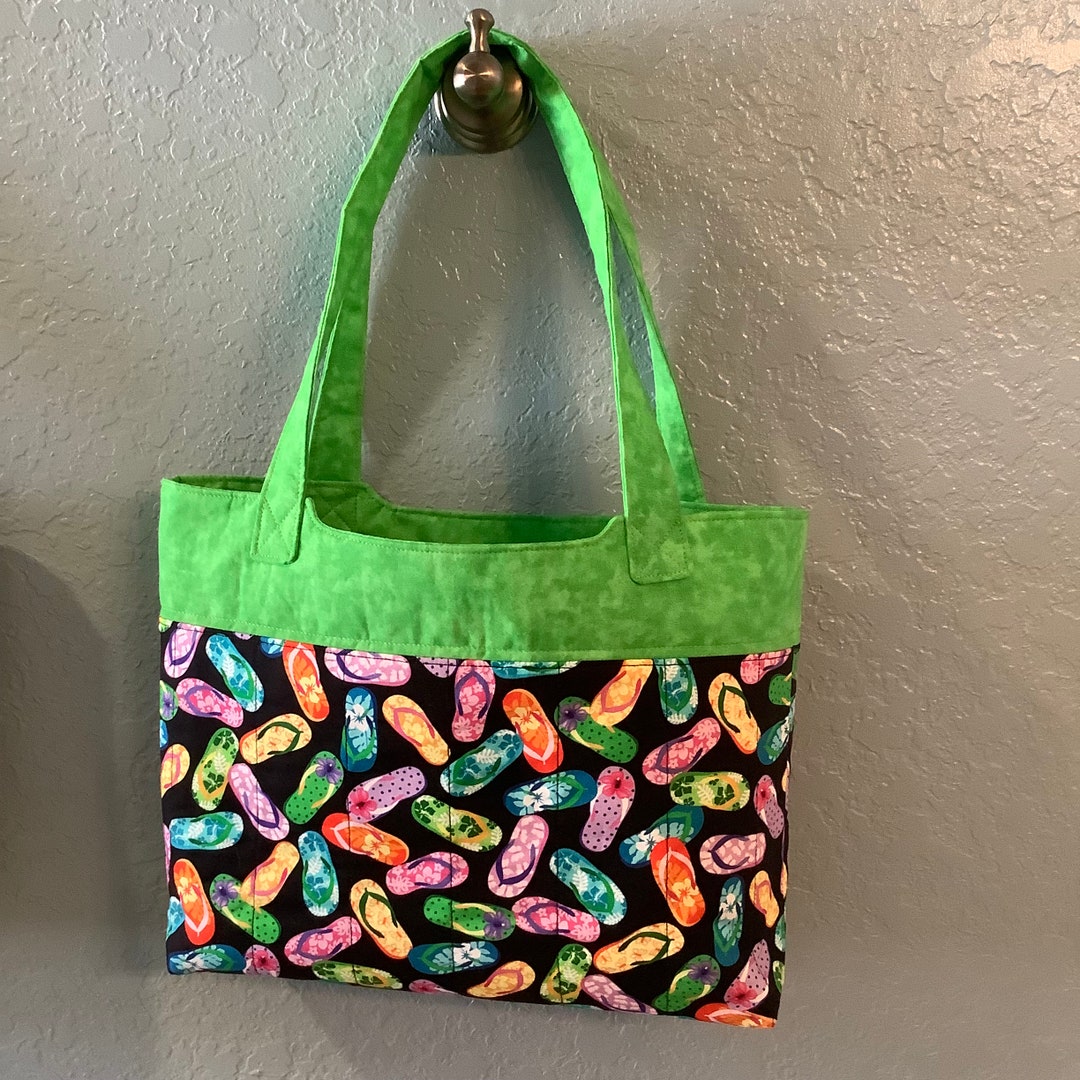 Quilted Tote Bag: Handmade , Open Top - Etsy