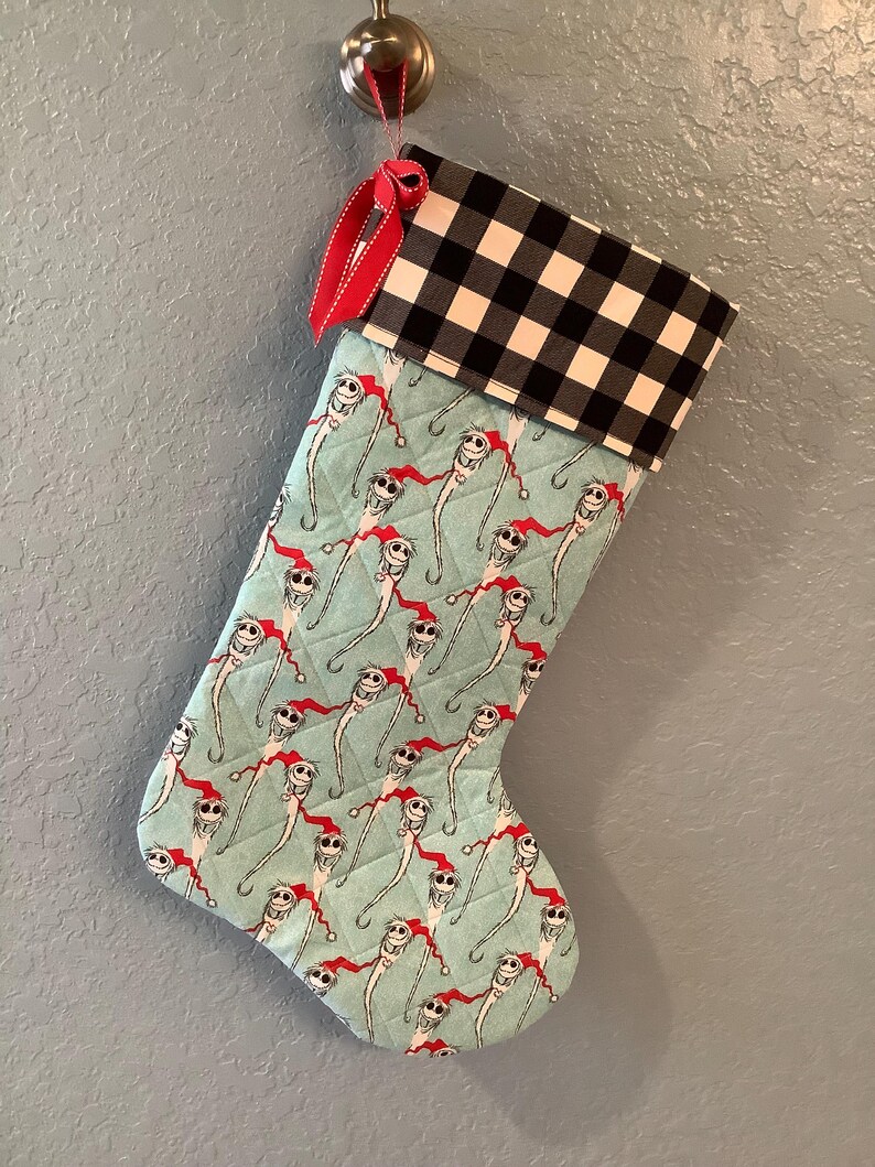Quilted Jack Skellington Christmas Stocking - Etsy