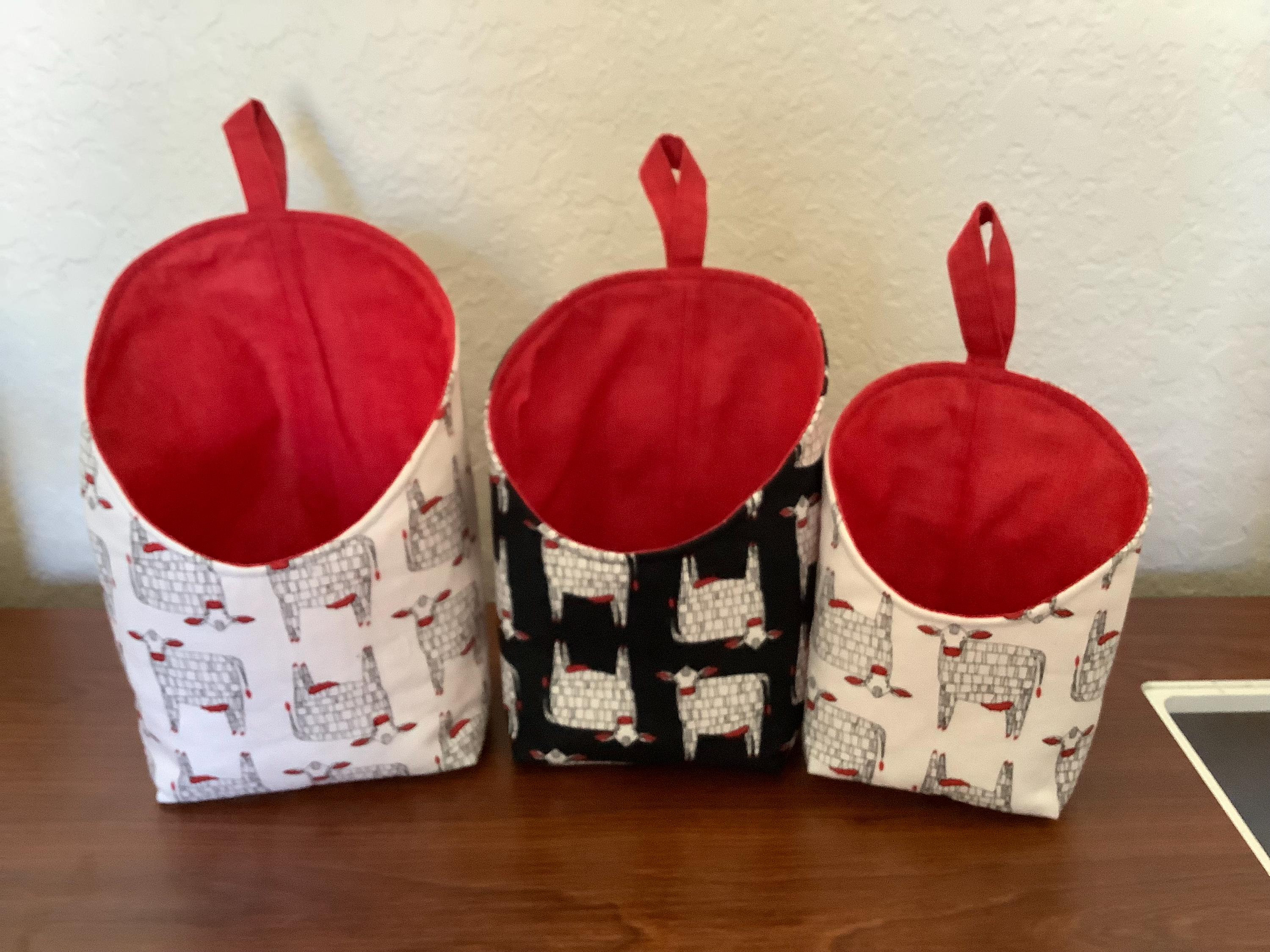 Fabric Storage Pods, Set of 3 - Etsy