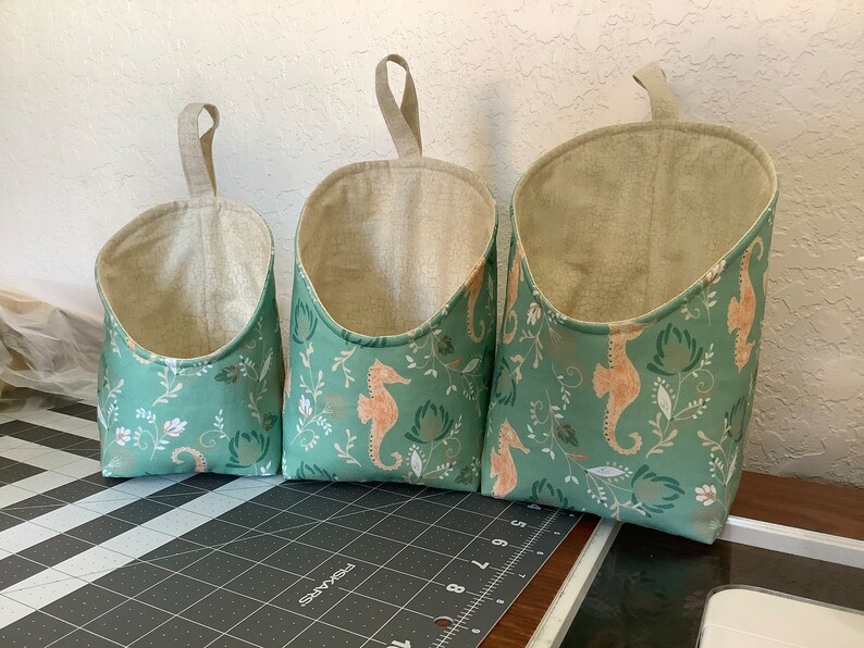 Fabric Storage Pods Set of 3 - Etsy