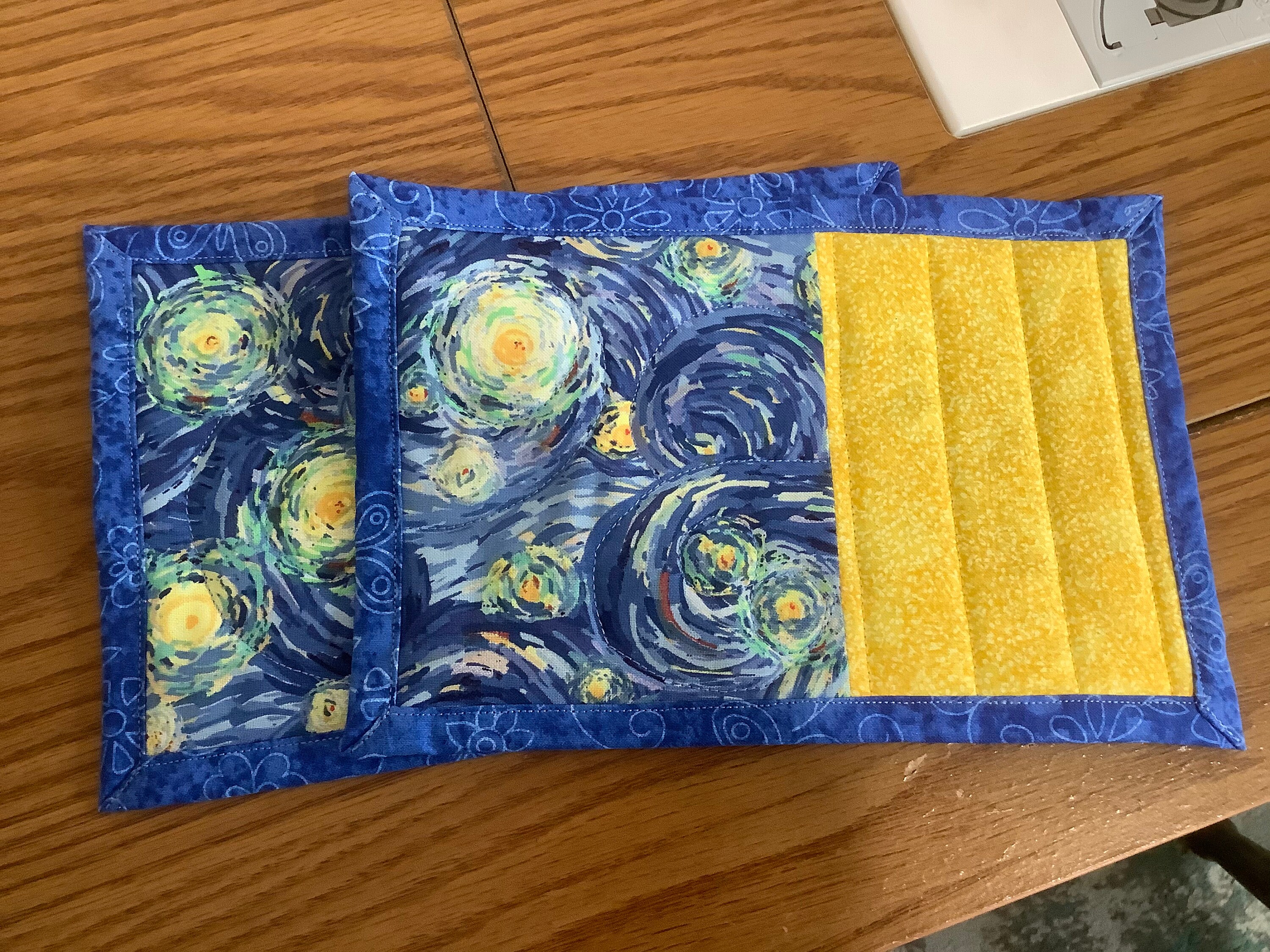 Quilted snack mat set of 2 | Etsy