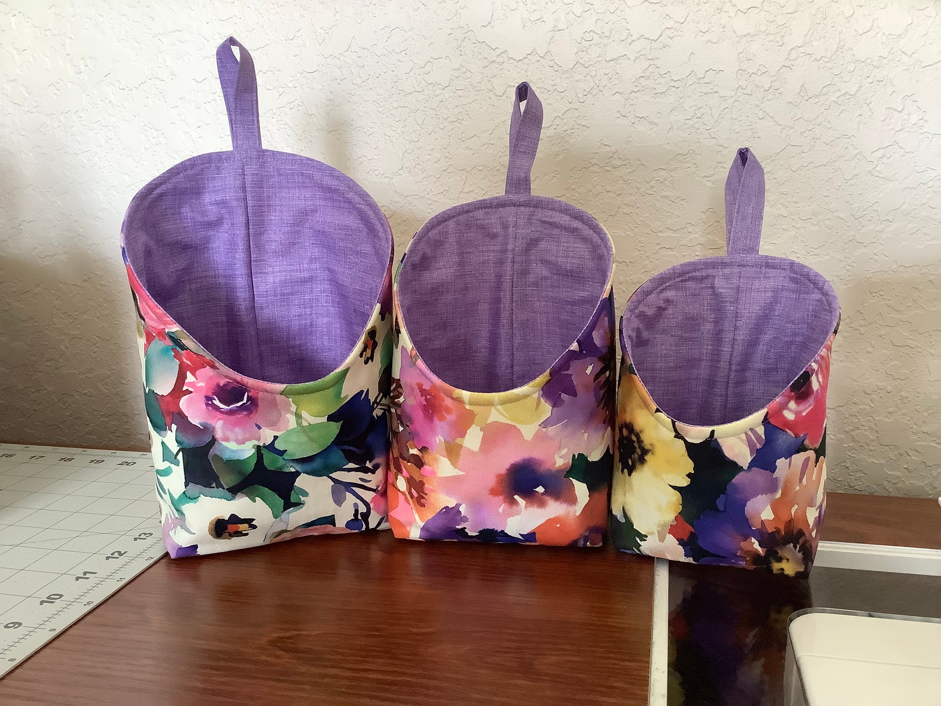 Fabric Storage Pods, Set of 3 - Etsy