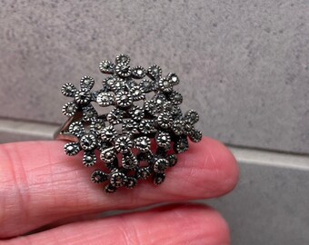 925 Marcasite Ring - Etsy