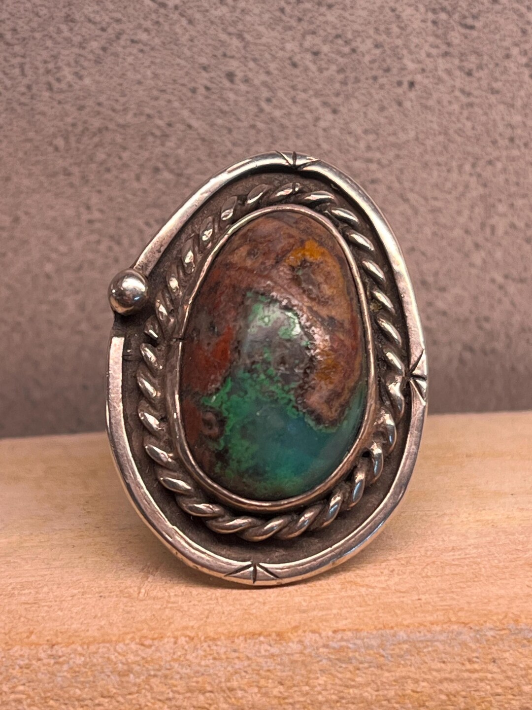 Vintage Southwestern Sonoran Sunrise Chrysocolla/cuprite Hat Design ...