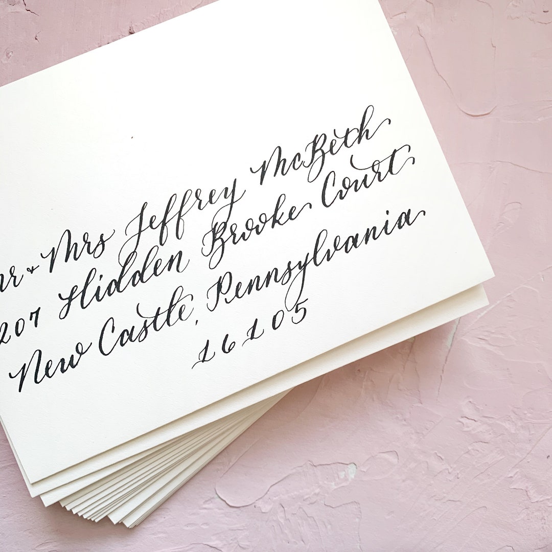 Envelope Calligraphy, Pointed Pen Calligraphy, Addressed Envelopes ...