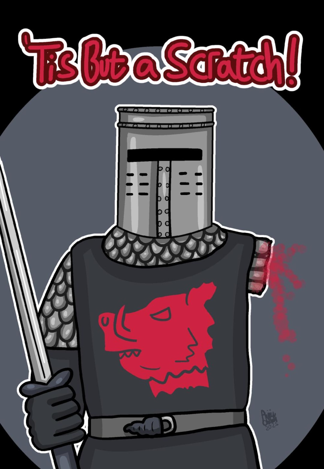 Tis but a Scratch! - Black Knight Monty Python & the Holy Grail ...