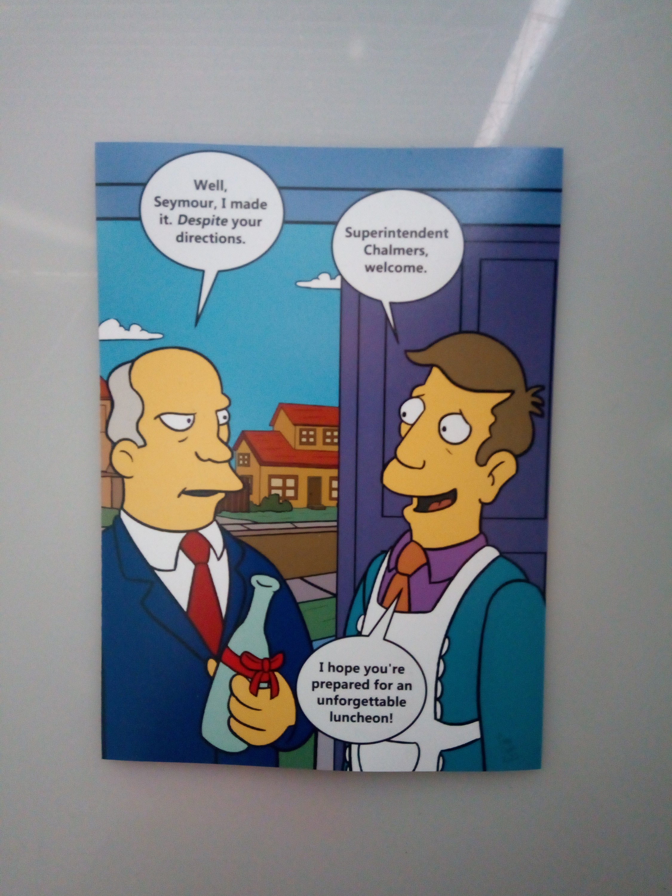 Steamed Hams! - Skinner and Chalmers - the Simpsons Inspired Art Print ...
