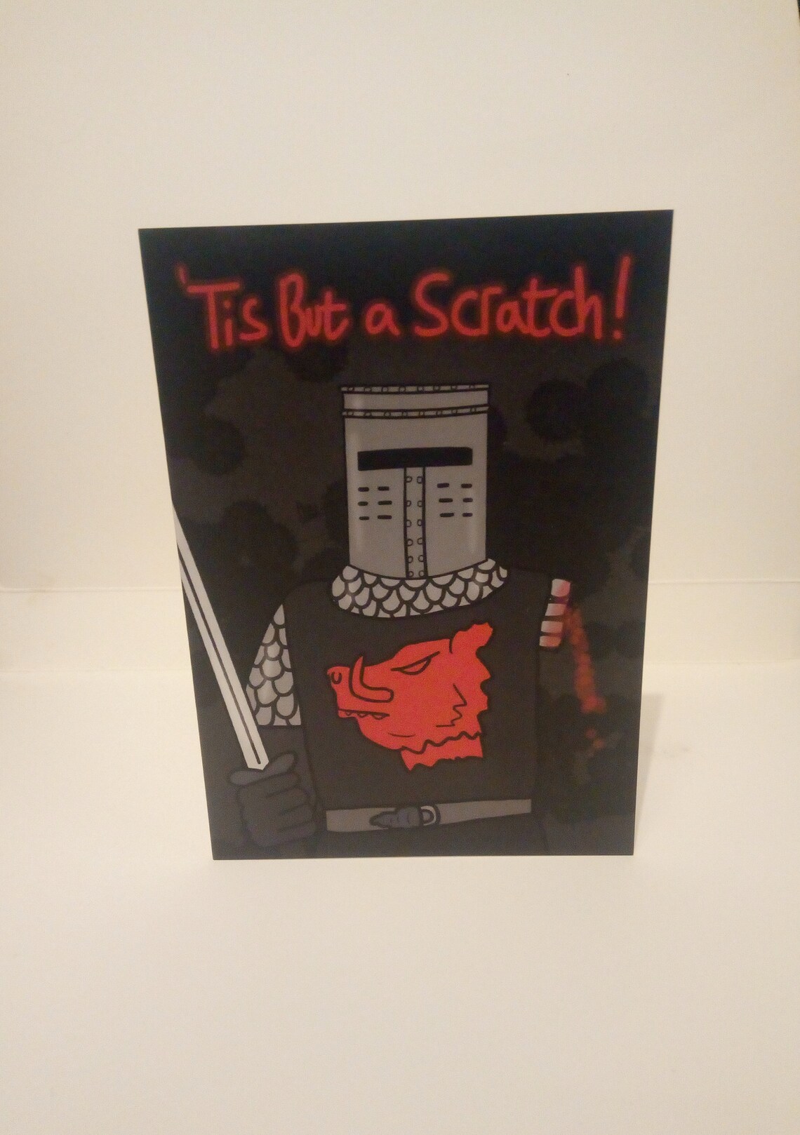Tis But a Scratch Black Knight Monty Python & the Holy | Etsy