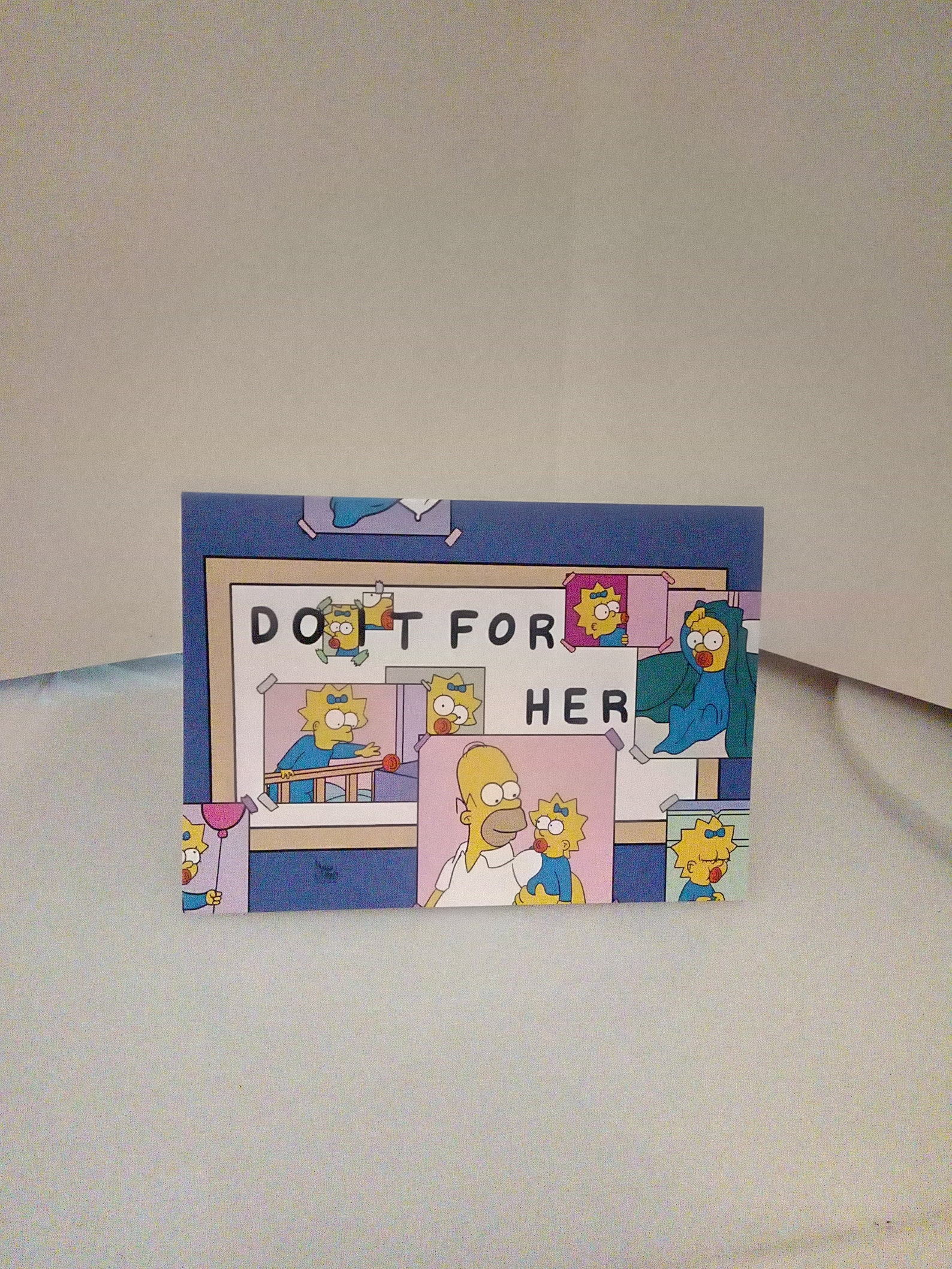 Do It for Her - the Simpsons Inspired Greeting Card - Birthday/father's ...