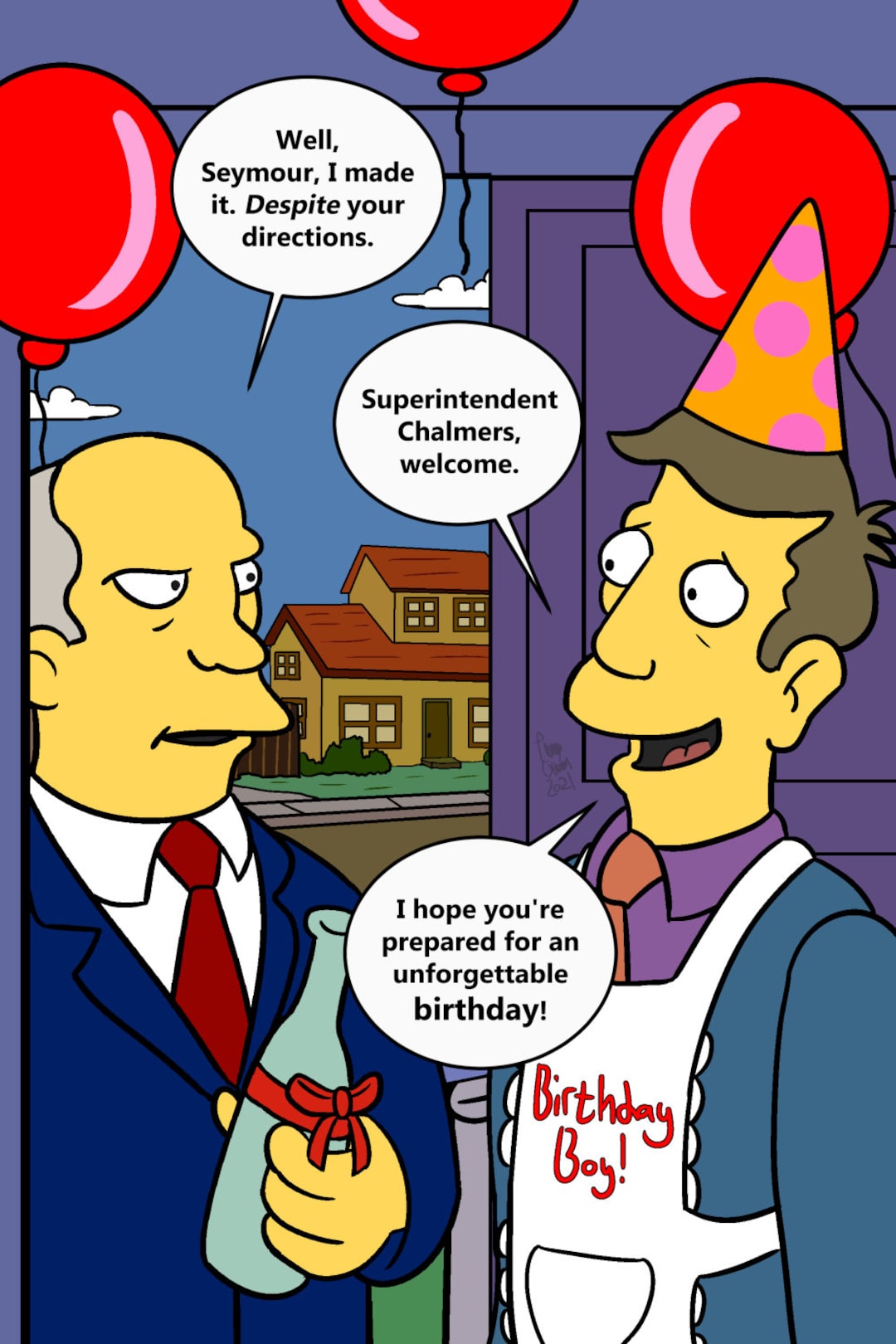 Steamed Hams! - Skinner and Chalmers - the Simpsons Inspired Birthday ...