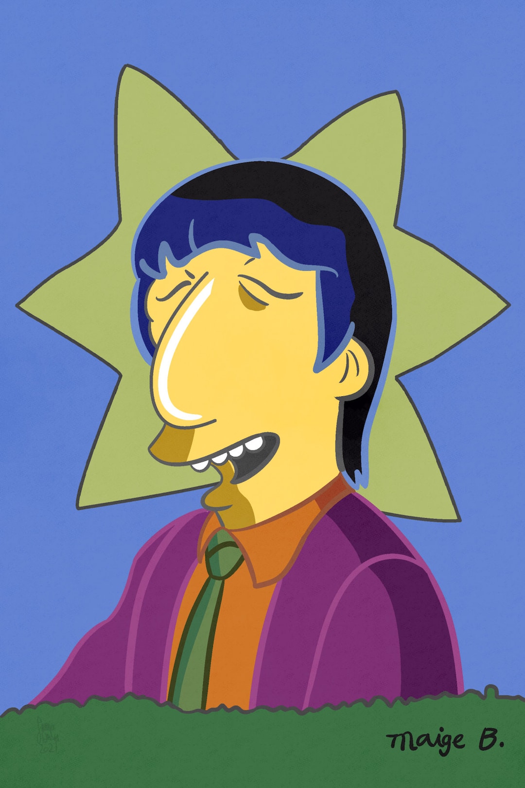 Ringo in the Simspons Inspired Art Print - Etsy