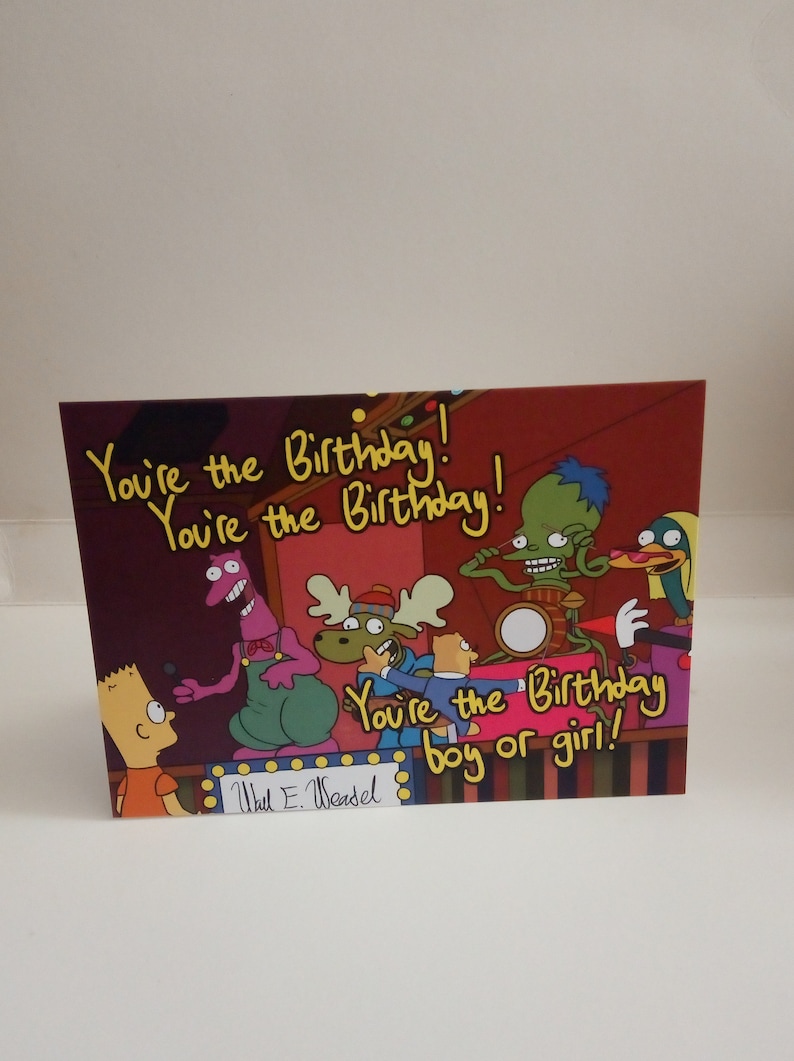 You're the Birthday Boy or Girl Bart and Wall E. Weasel | Etsy