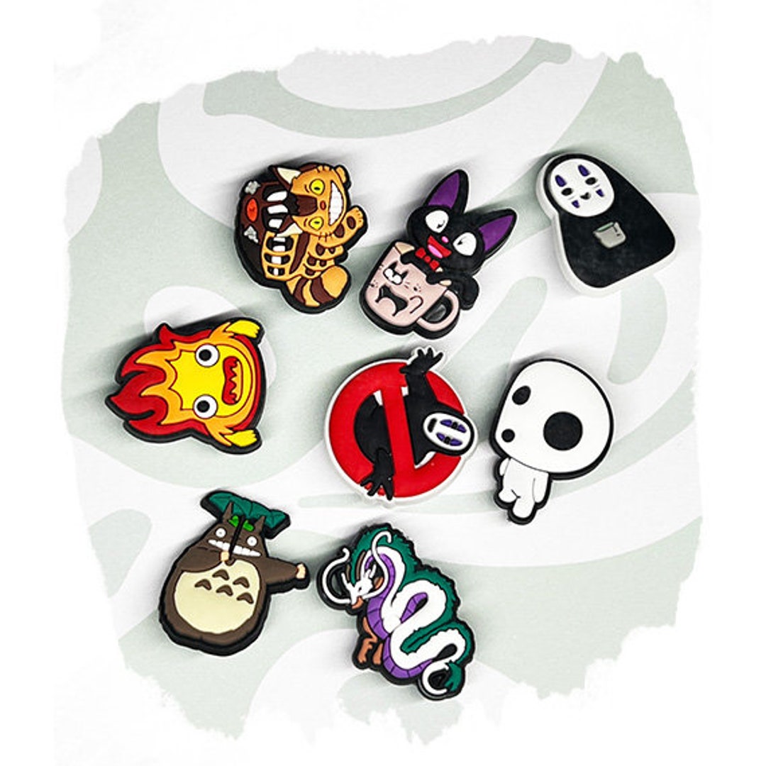 Anime Ghibli Set Crocs Charms No Face, Ghosted Away, Spirited Away ...