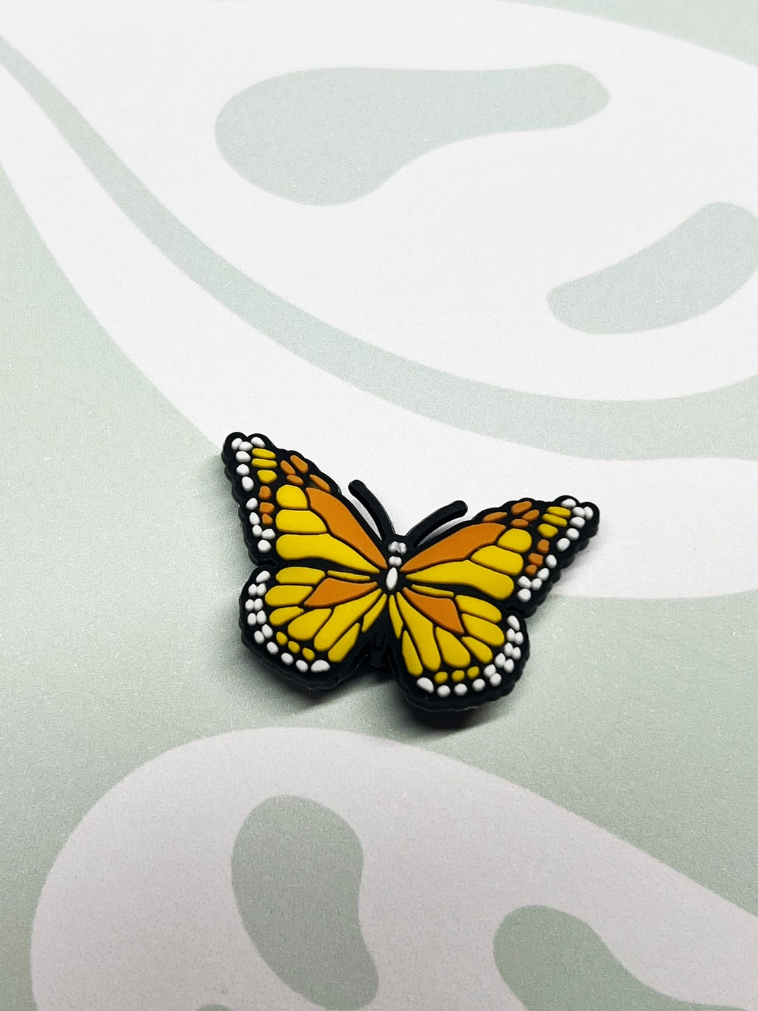 Yellow Butterfly Charm Crocs Charms Shoes Accessories, INSECTS ...