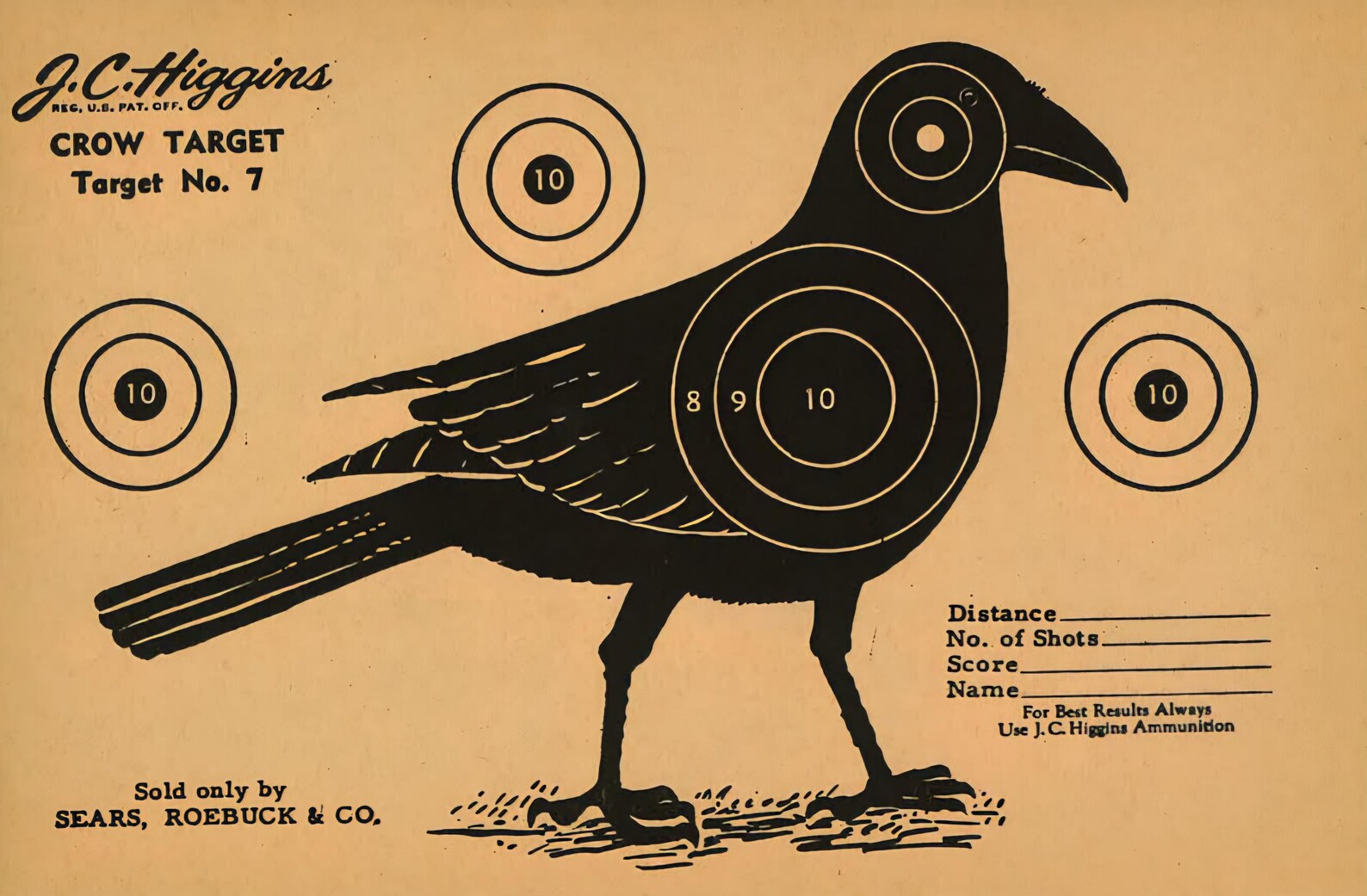 Vintage JC Higgins Sears Roebuck Crow Target No.7 - Download - Etsy