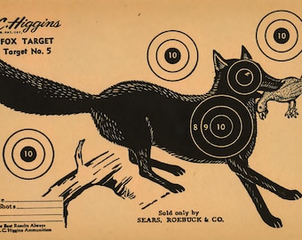 Vintage JC Higgins Sears Roebuck Groundhog Woodchuck Target No.8 ...