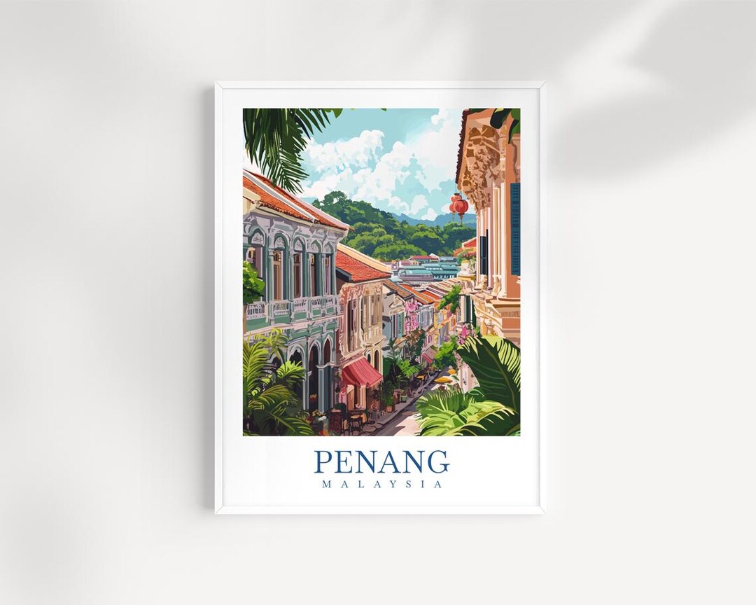 Penang Malaysia Travel Print: George Town Heritage Street Art - Etsy