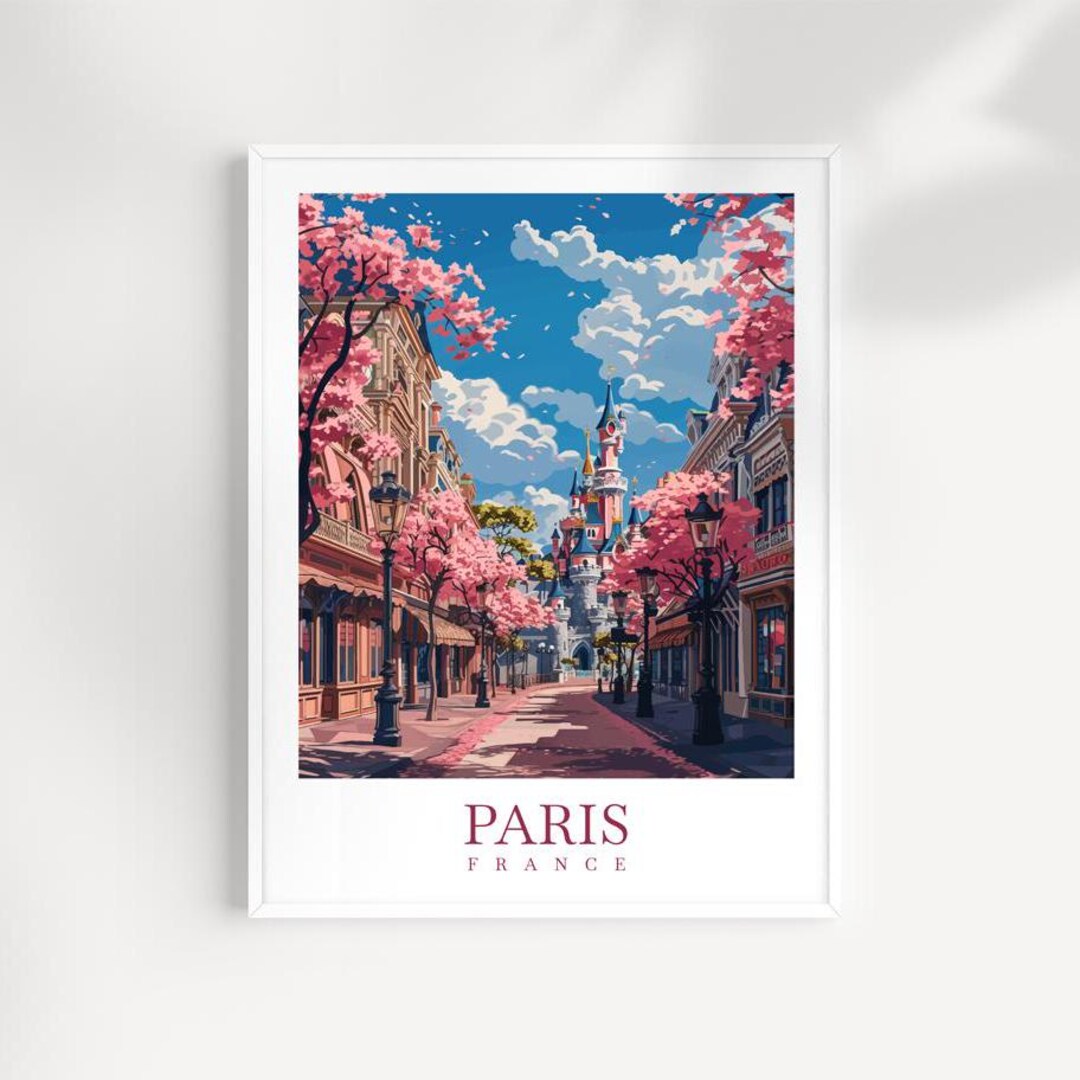 Paris France Travel Poster Wall Art Paris Wall Hanging Home Décor Paris ...