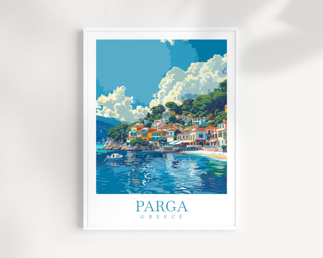 Parga Travel Print Wall Art Greece Wall Hanging Home Decoration Parga ...