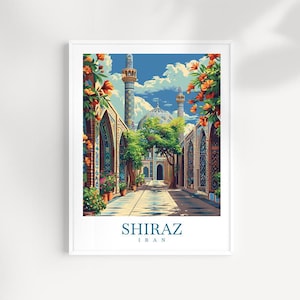 Shiraz Travel Print Iran Wall Art Iran Shiraz Home Décor Gift Shiraz ...