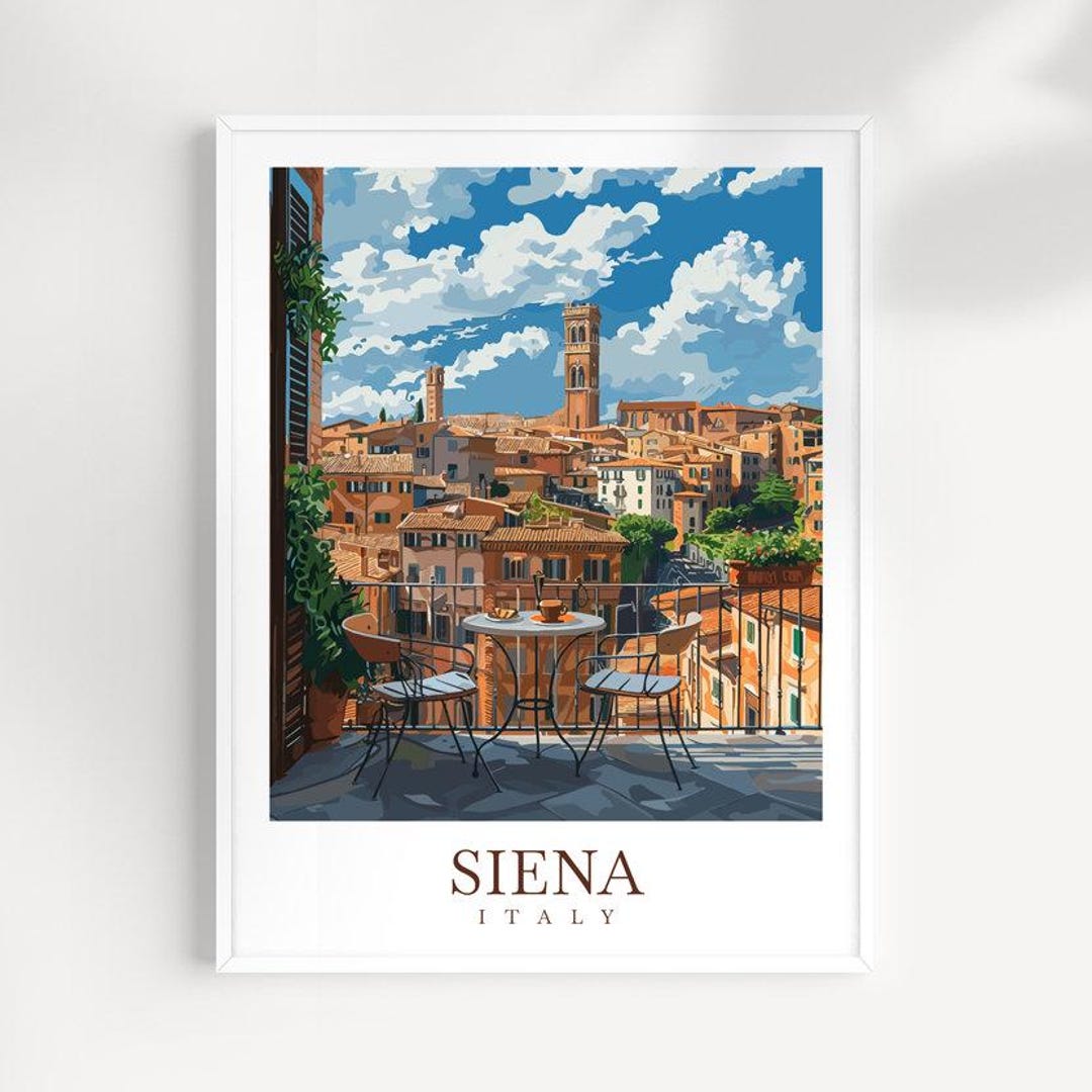 Siena Travel Print Wall Art Italy Wall Hanging Home Decoration Siena ...