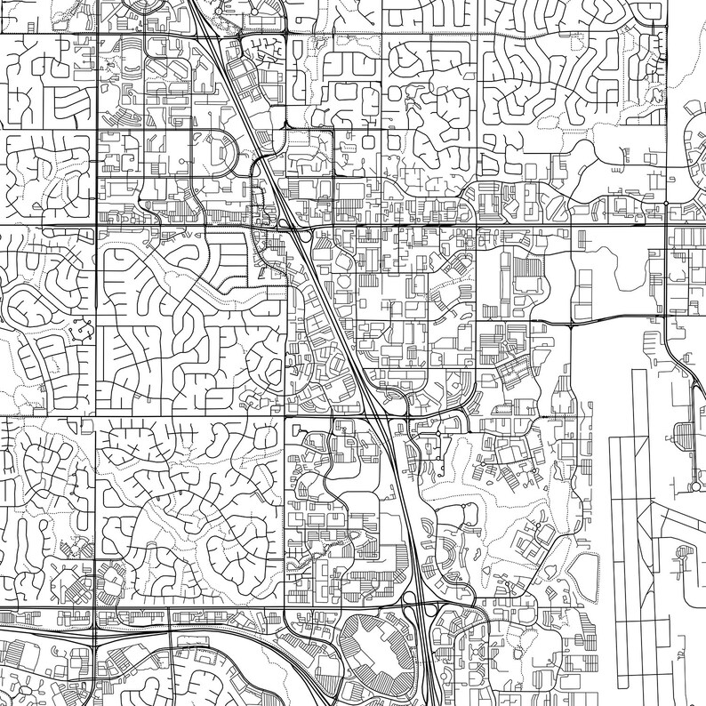 Centennial map print wall art Centennial CO city map poster | Etsy