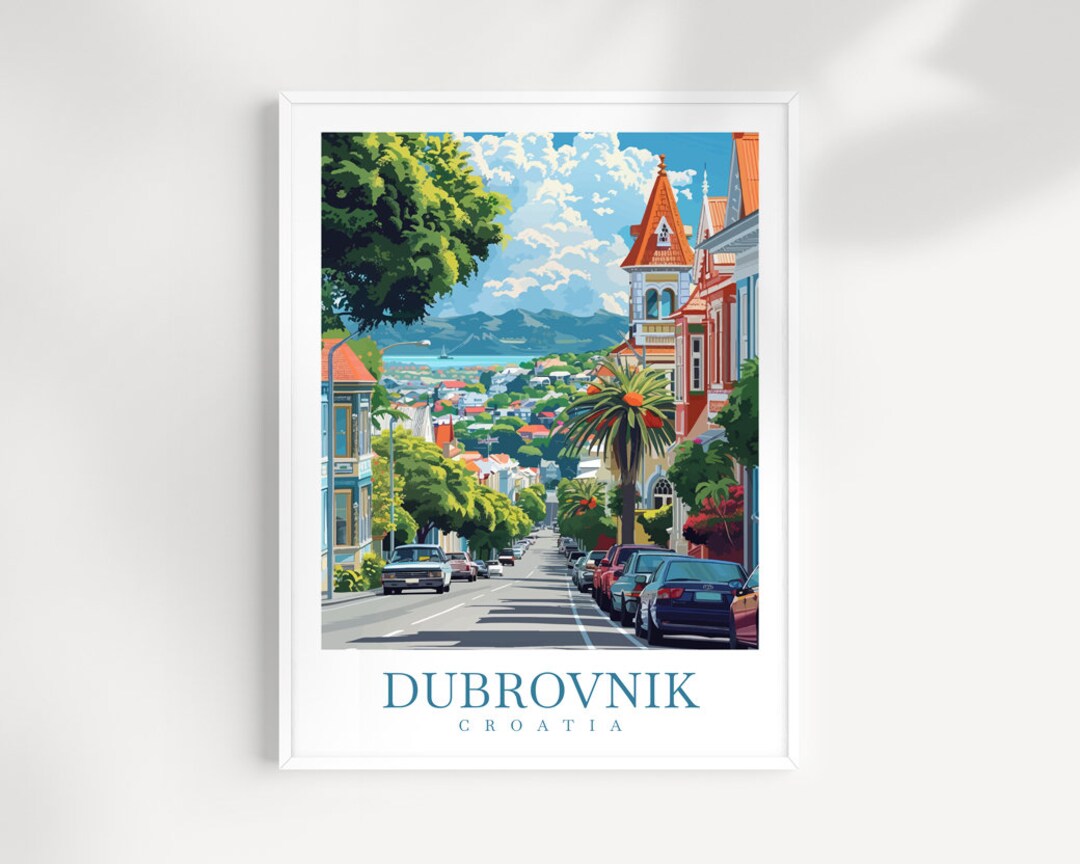 Dubrovnik Croatia Art Print: Coastal Landscape Wall Hanging - Etsy