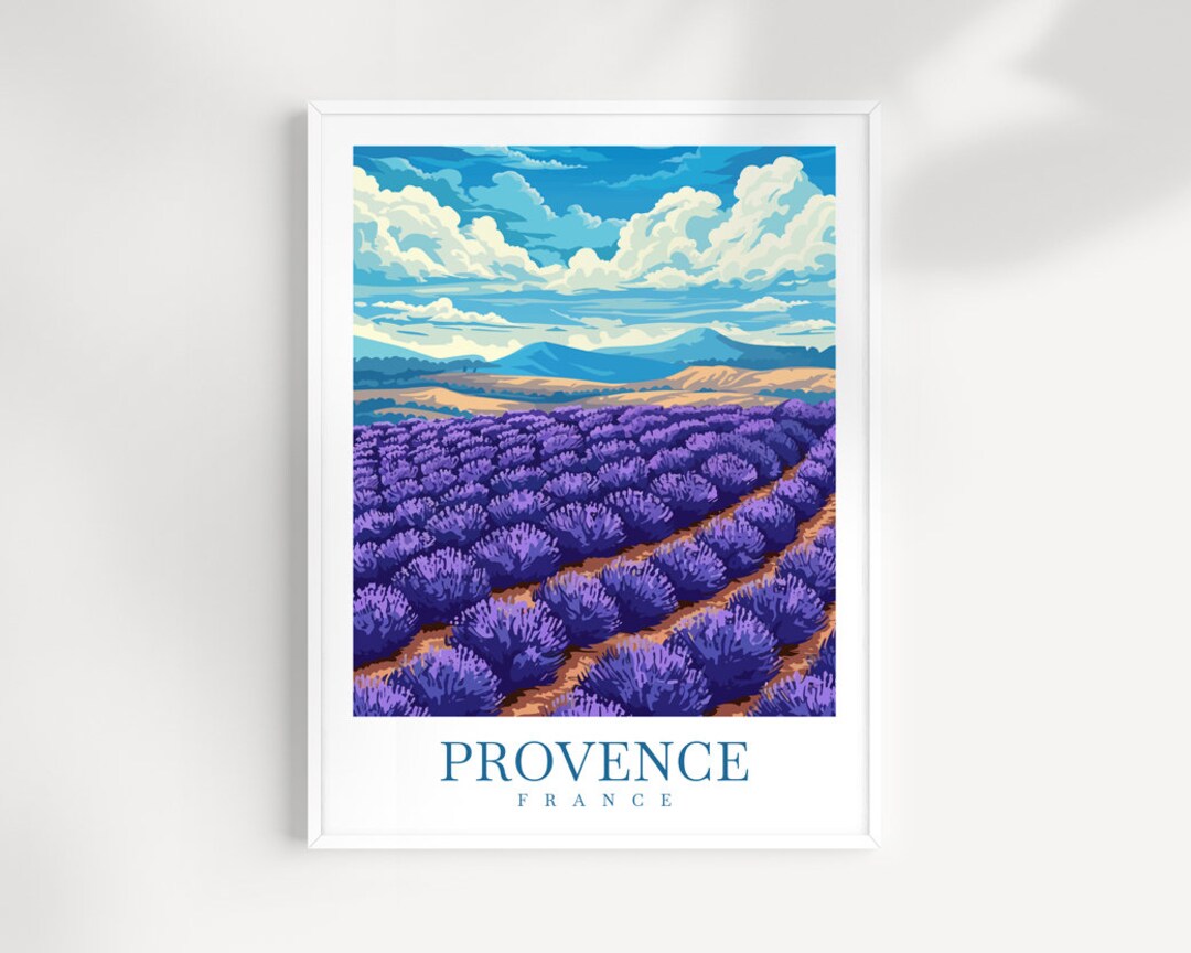 Provence Travel Print Wall Art France Wall Hanging Home Décor Provence ...