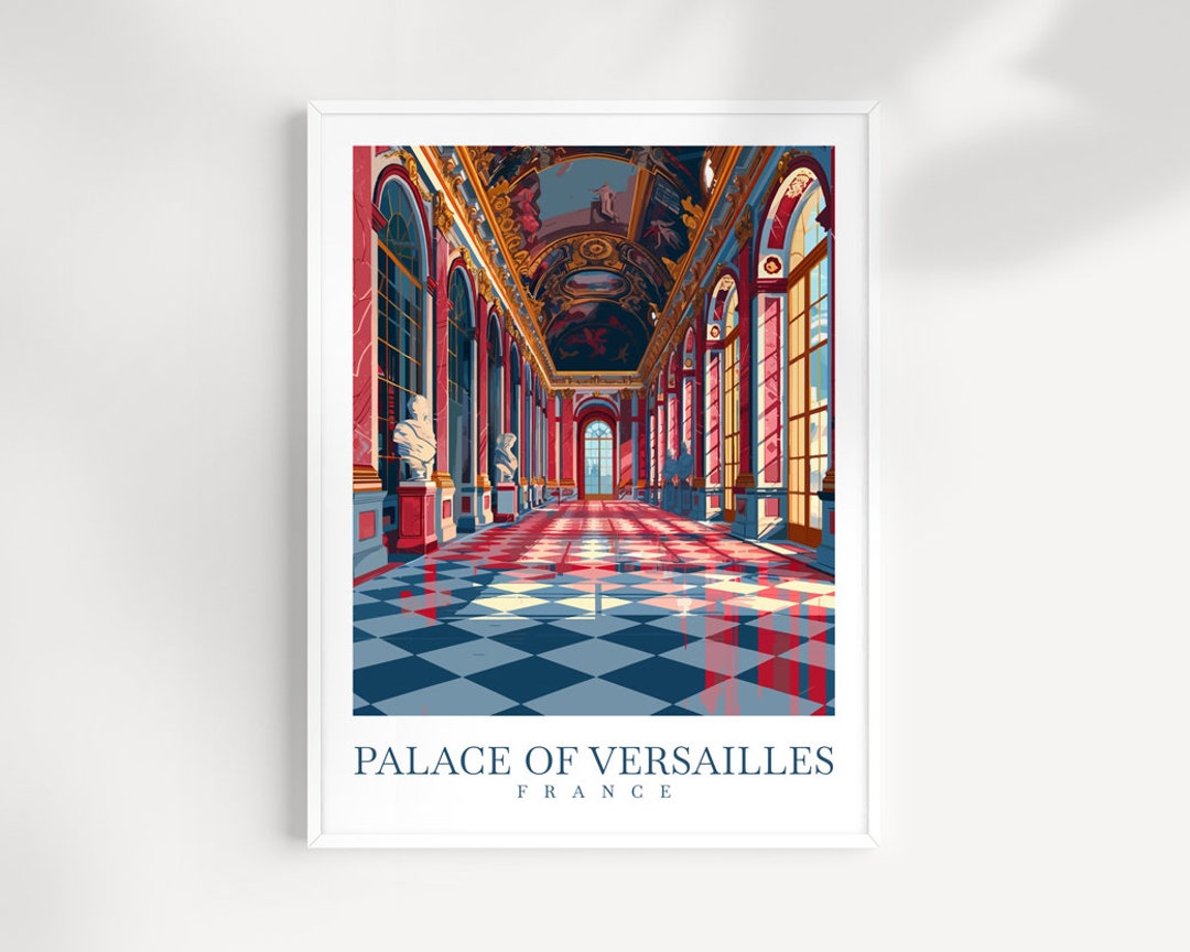 Versailles Palace Travel Print France Wall Art West Versailles Palace ...