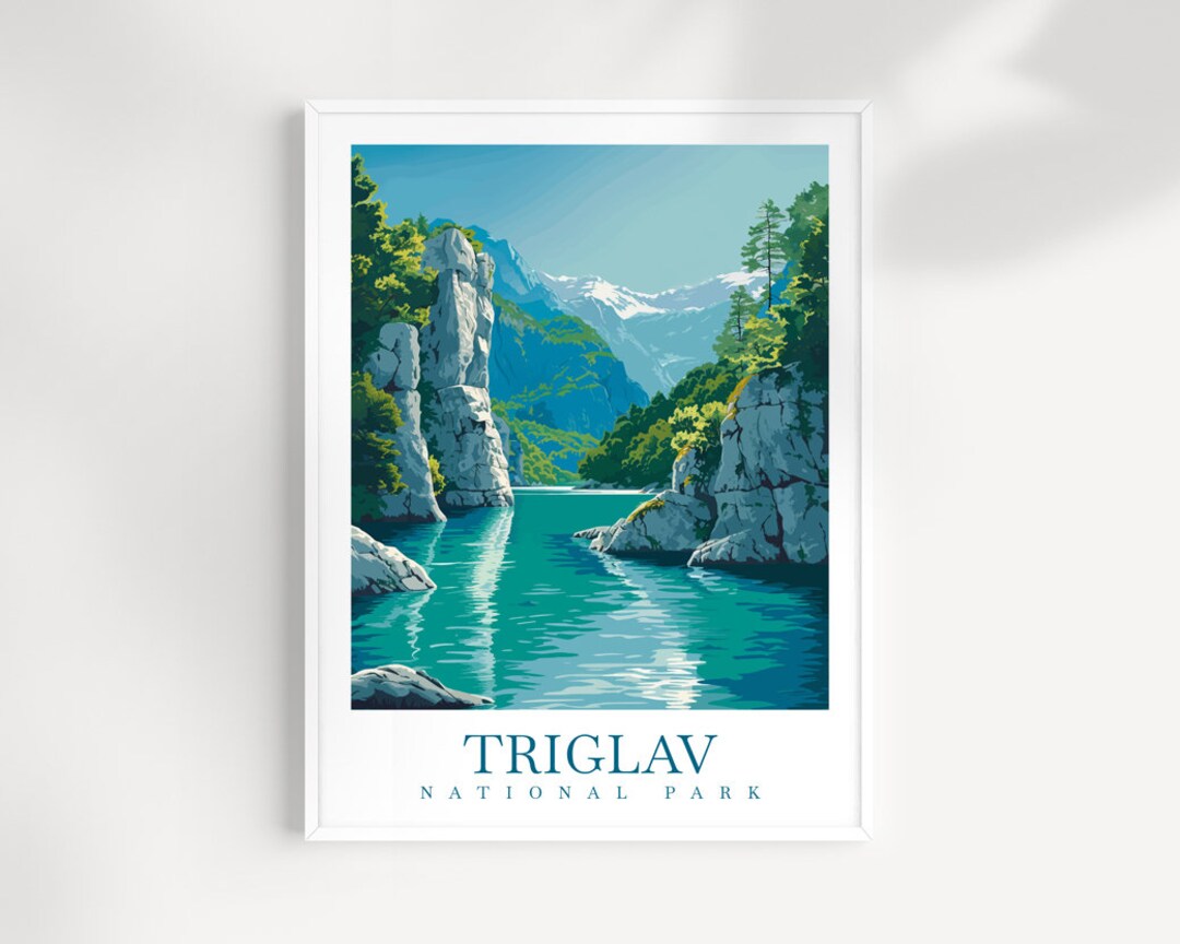 Triglav National Park Travel Print Wall Art Triglav Slovenia Wall ...